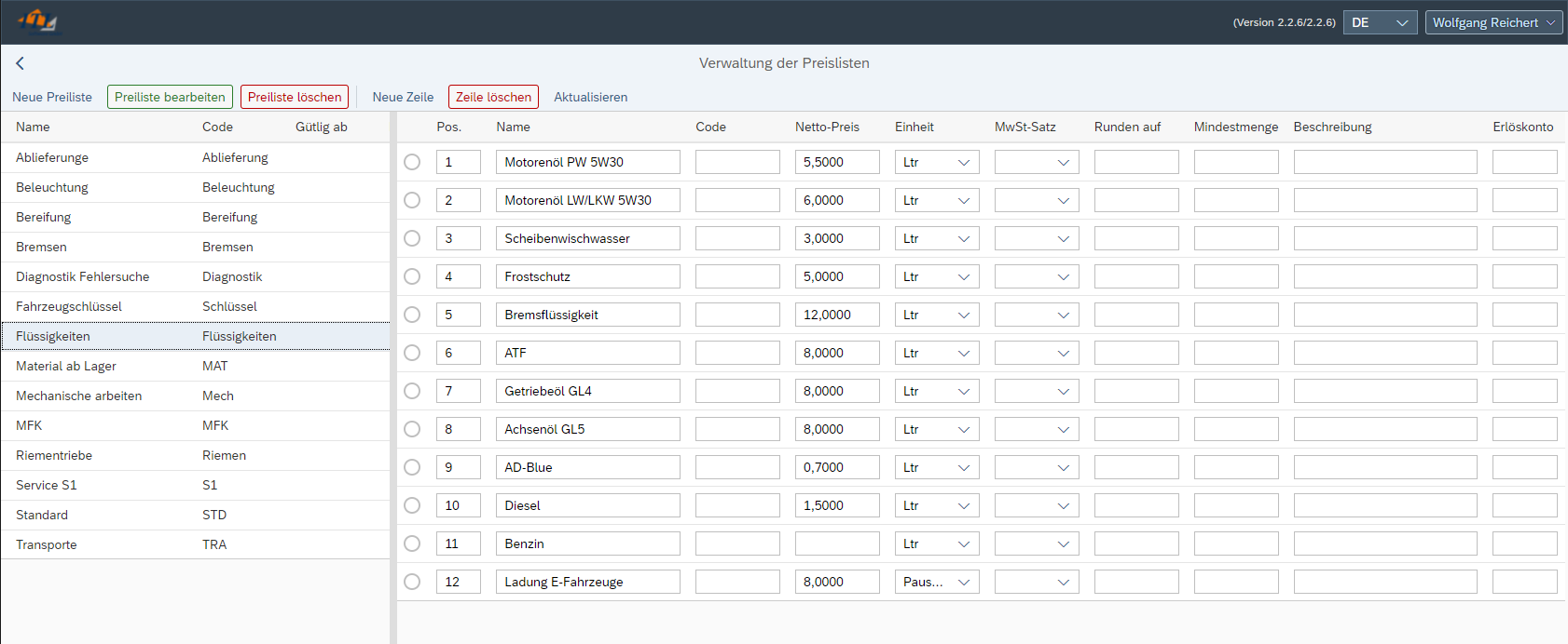 Kostenblöcke – ITL Software